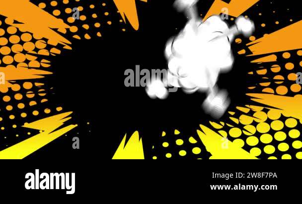 Abstract Comic Book Background. Motion poster. 4k animated Cartoon fast ...