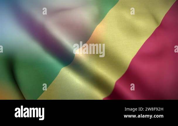 International flag of Republic of congo. Republic of congo flag ...