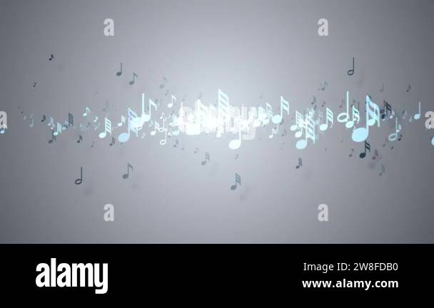 Slow motion of the musical notes with depth of field 4K Stock Video ...