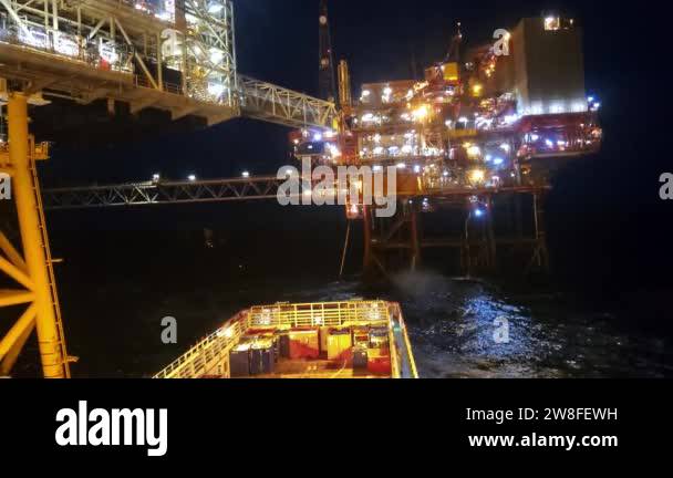 Platform supply vessel PSV during dynamic positioning DP operations ...