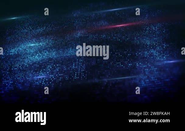 Abstract Flowing Particle Lines Data Concept Background Loop/ 4k animation of an abstract ...