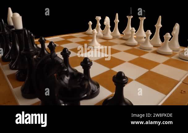 Chess on a chessboard. Alpha channel included. You can insert your ...