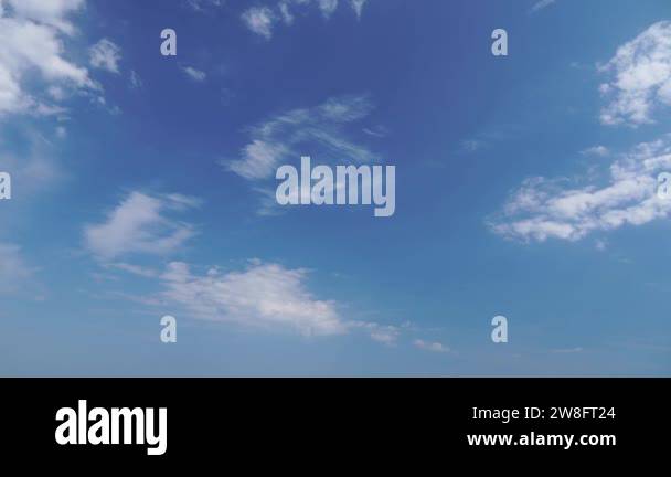 Only sky. Layers of clouds moving in different directions. Light white ...