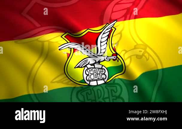 Flag of football team and country. Motion. Waving flag of football team ...
