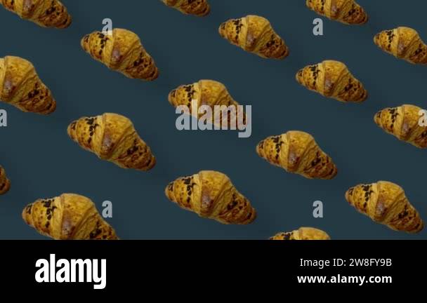 Croissant seamless pattern texture Stock Videos & Footage - HD and 4K ...