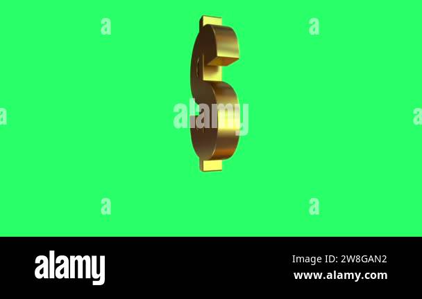 Animation golden sign dollar floating Stock Videos & Footage - HD and ...