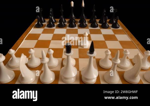 Chess on a chessboard. Alpha channel included. You can insert your ...
