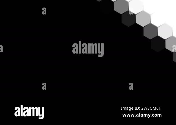4 black and white mask for transitions based on a hexagonal grid ...