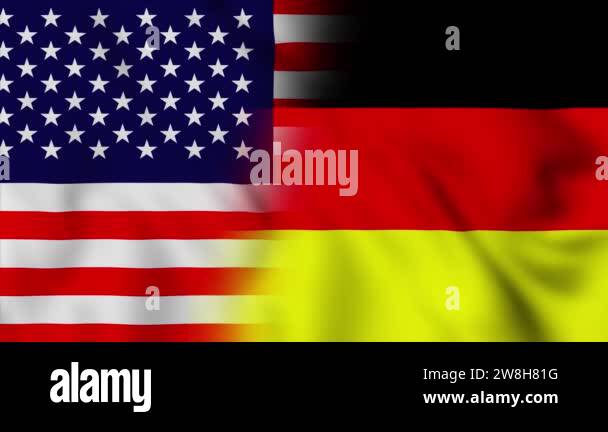 The United States of America and Germany flag. The USA and Germany ...