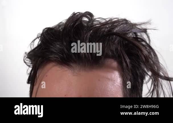 Man tousled hair Stock Videos & Footage - HD and 4K Video Clips - Alamy