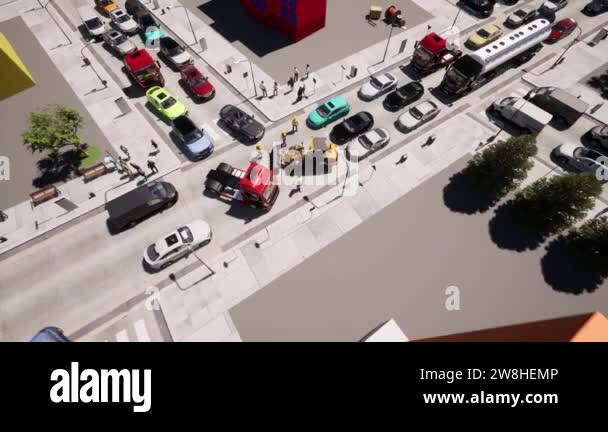 Road works traffic jam Stock Videos & Footage - HD and 4K Video Clips ...
