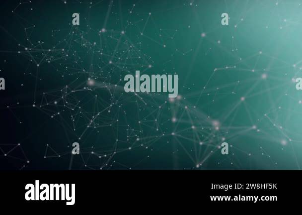 Plexus animation on a dark blue background. Stock abstract video with ...