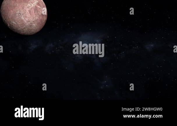 Space dwarf planet 3DCG digital animation motion graphics Stock Video ...