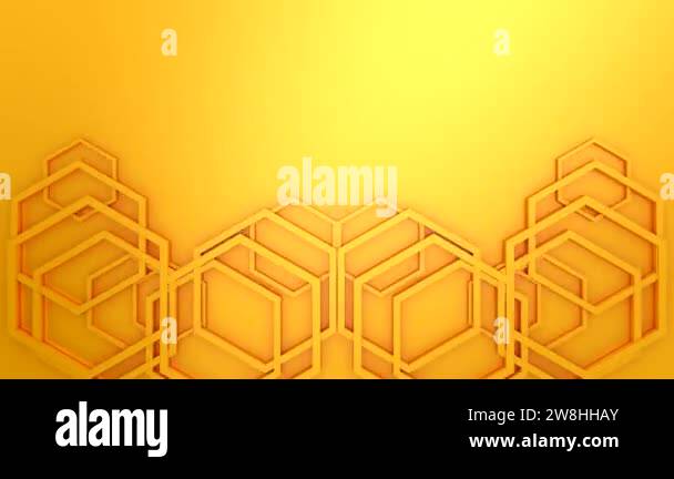 Animated Hexagons Background. Abstract motion, loop, 4 in 1, 3d rendering, 4k resolution Stock ...