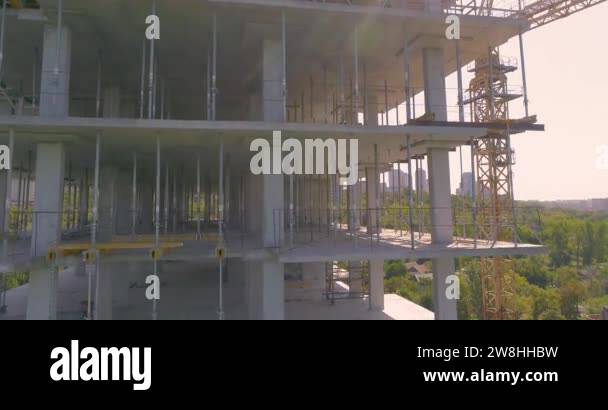 Construction of a residential complex. Construction of a multi-storey ...