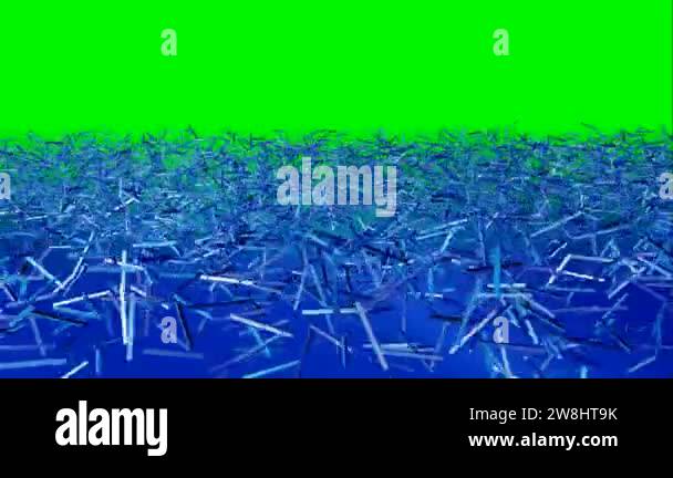 Animated loop able nice visual slow moving rectangle stick particles on ...