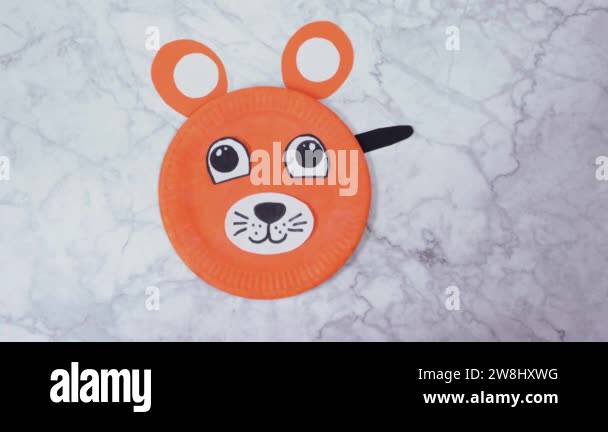 Step by step video instruction: how to make Tiger from Paper Plate ...