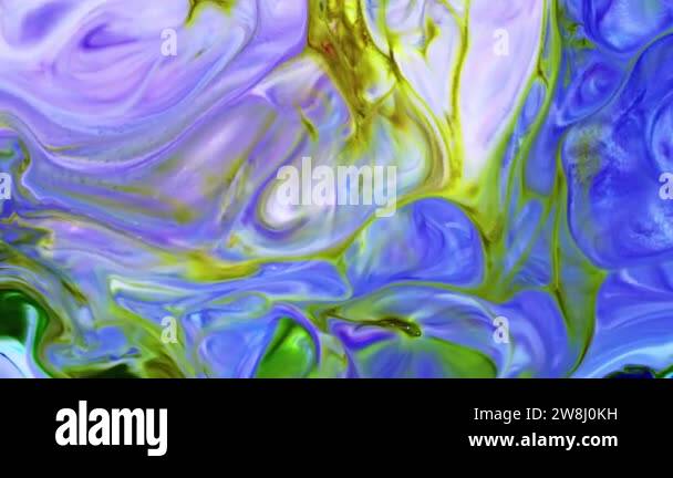 Colorful Abstract psychedelic liquid fluid light show, ink paint ...