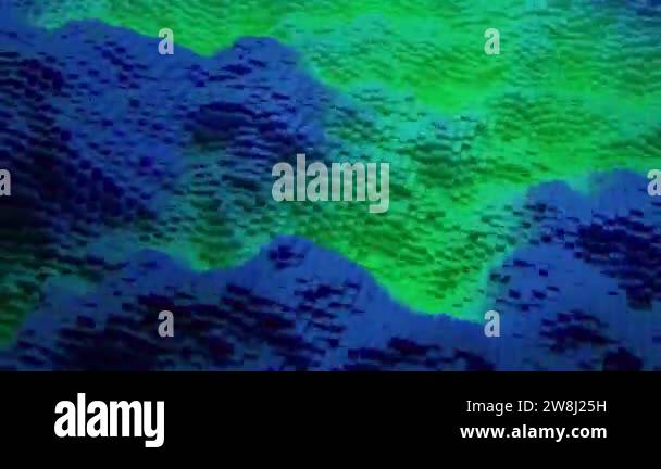 Abstract Particles Gradient Background In Rippling Motion Seamless