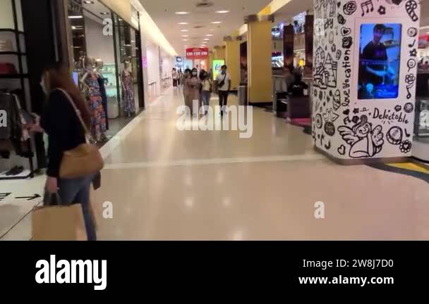 Walking Through A Mall In Malaysia Stock Video Footage - Alamy