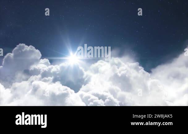 Rotating star in different phases with detail surface. Footage of the ...