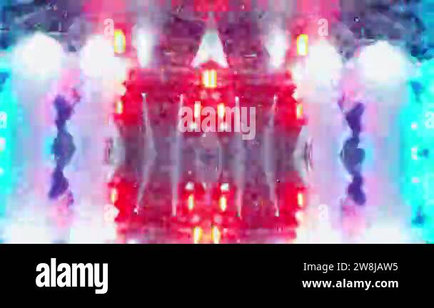 Abstract Concert stage background. Floodlight lights flashing wall ...