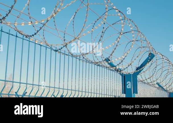 Horizontal prison jail barbed wire Stock Videos & Footage - HD and 4K ...