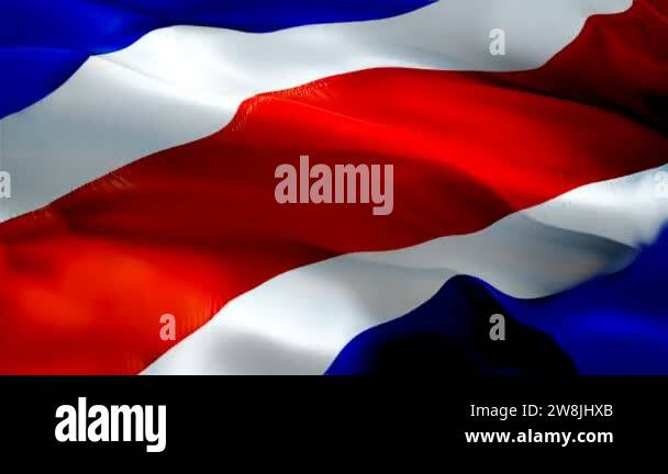 Costa Rica Waving Flag National 3d Costa Rica Flag Waving Sign Of