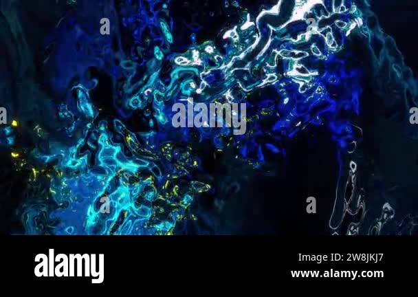 Colorful Abstract psychedelic liquid fluid light show, ink paint ...