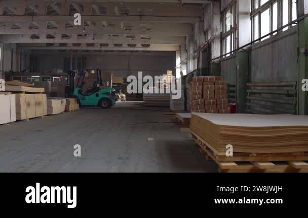 Building material storehouse. Storage full of construction materials ...