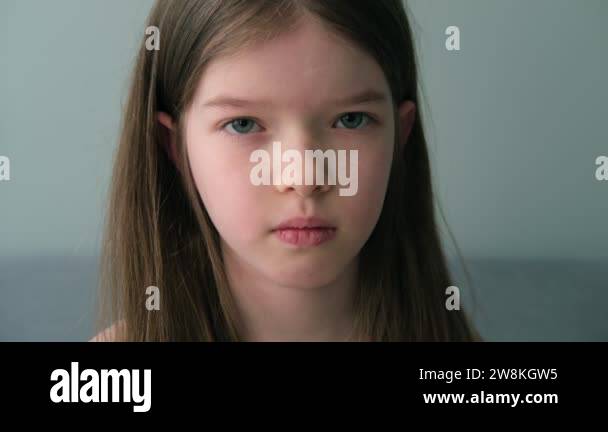 little girl swears with her mom, shows negative emotions Stock Video ...