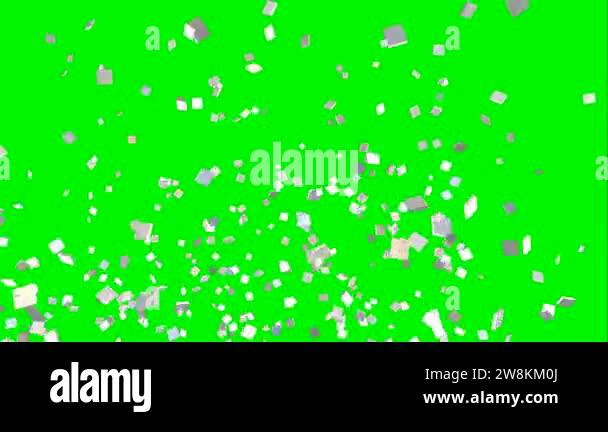 Animated loop able moving silver white rectangular box particles on ...