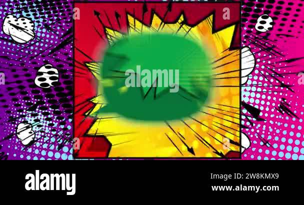 Abstract Comic Book Background. Motion poster. 4k animated Comic book ...