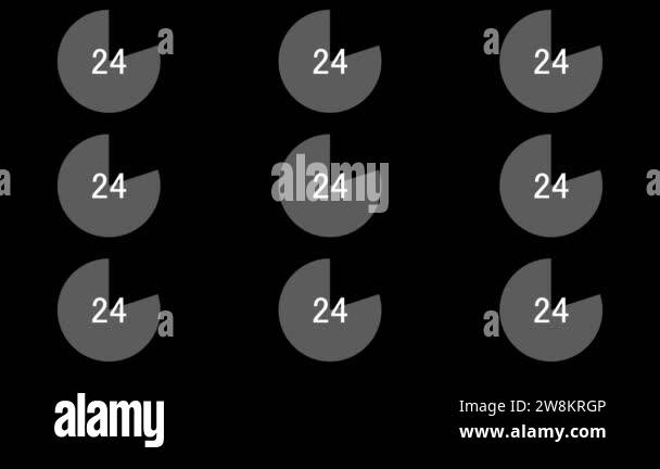 30 seconds countdown timer animation motion graphics Stock Video Footage - Alamy