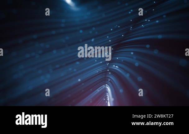 Abstract Flowing Digital Data Lines Network And Communication Loop/ 4k ...