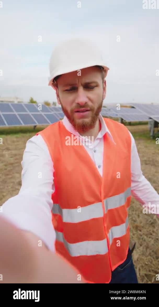 Renewable energy and ecological innovation concept at solar power ...