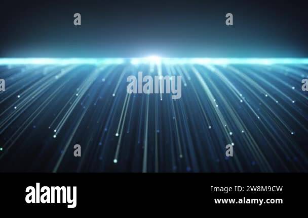 Abstract Light Fiber Strings Flowing Background Loop 4k Animation Of