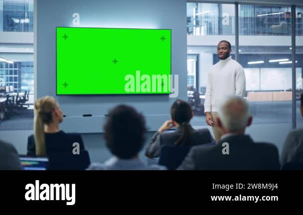 Office meeting presentation green screen Stock Videos & Footage - HD ...