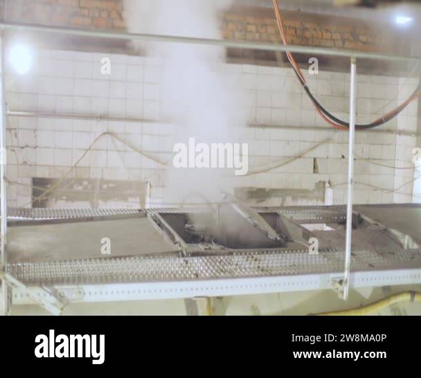 Tank truck cleaning operations. Tanker is in chemical cleaning ...