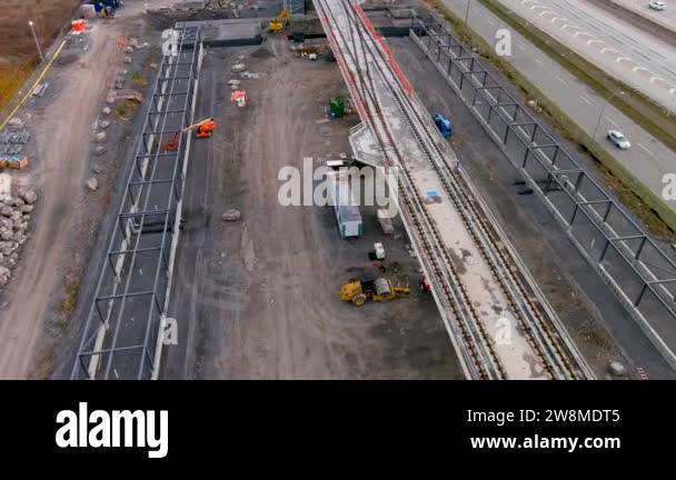 Montreal, Canada - NOVEMBER 17, 2021: Construction site of the Fairview ...