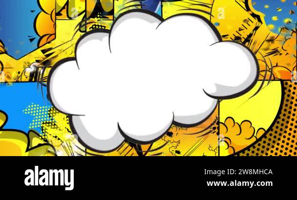 Start Your Adventure Now. Motion poster. 4k animated Comic book word ...