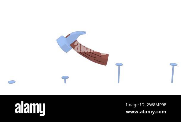 Claw hammer tool cartoon Stock Videos & Footage - HD and 4K Video Clips ...
