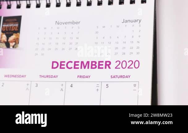2020 december calendar design Stock Videos & Footage - HD and 4K Video ...