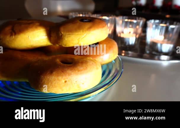 Saffron bun swedish lussebulle Stock Videos & Footage - HD and 4K Video ...