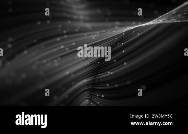 Abstract Flowing Digital Data Lines Network And Communication Loop/ 4k ...