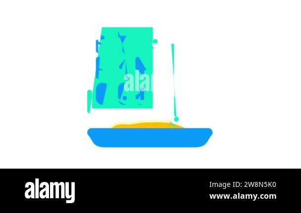 analysis for protein, fat and carbohydrates color icon animation Stock ...