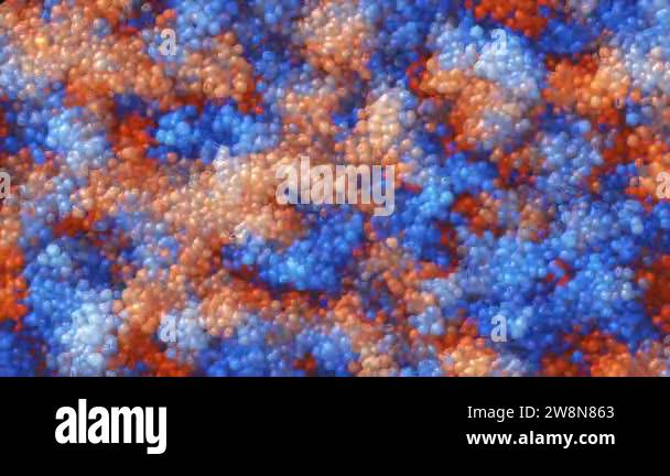 Animated mosaic background of bubbles. Drawing of movement of foam ...