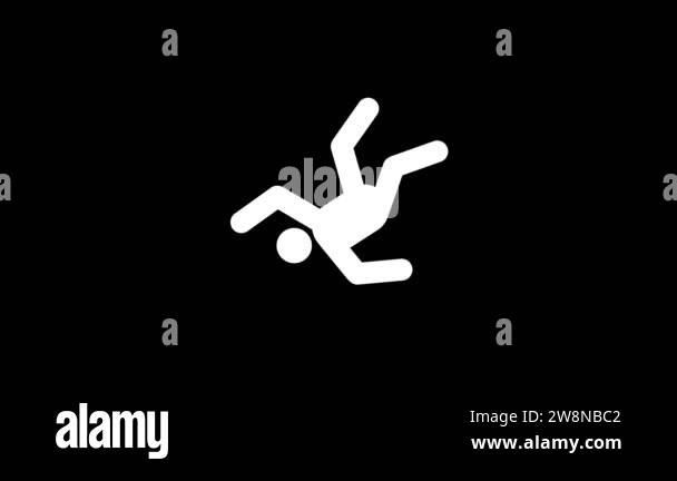 Man falling pictogram Stock Videos & Footage - HD and 4K Video Clips ...