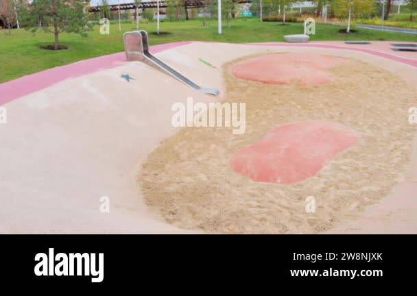 children's pink playground new modern style minimalistic design yard ...