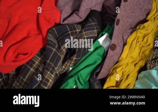 Recycle Textile Waste. Fashion industry textile waste problem Stock ...